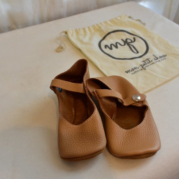 Shoes | New Toddler Girl Mon Petit Leather Mary Jane Shoes Almond 7c ...